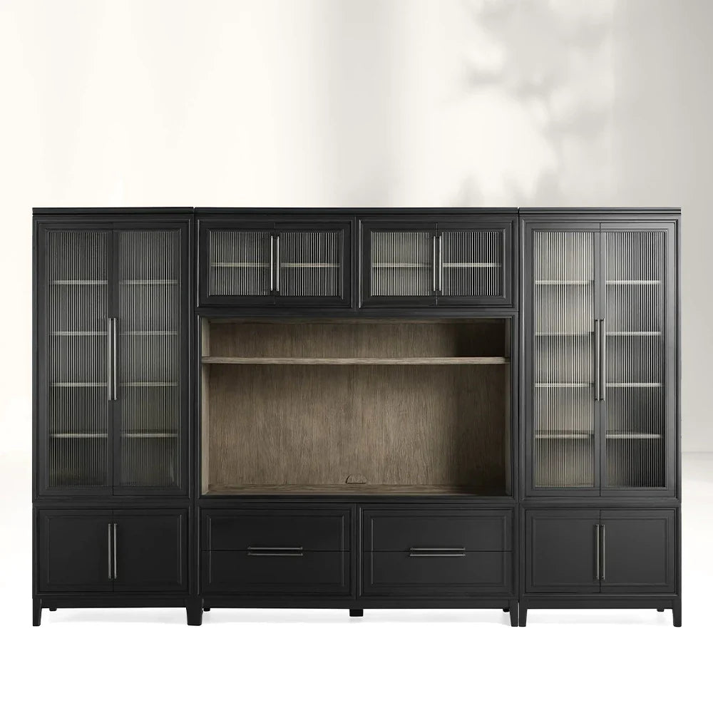 Rowan Modular Reeded Glass TV Wall Unit – Housegent